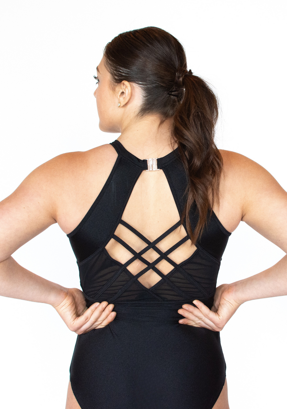 Black Rhinestoned Leotard – CLASH LEOTARDS